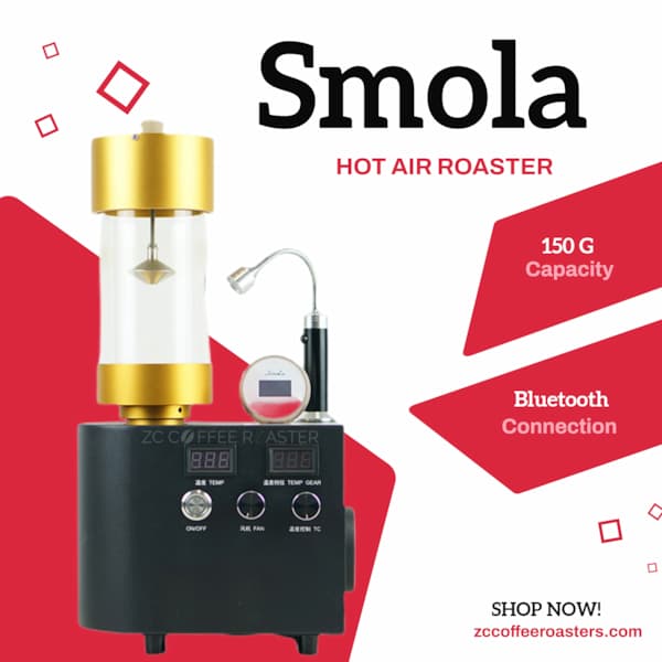 Smola 50G Hot Air Roaster Home Mini Micro Portable Sample Coffee ...